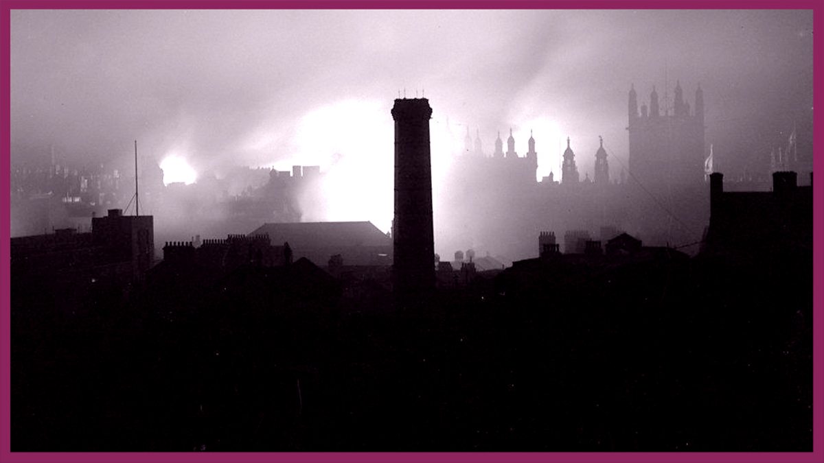 Primary History KS2: WW2 Clips. Blitz fires out of control - BBC Teach
