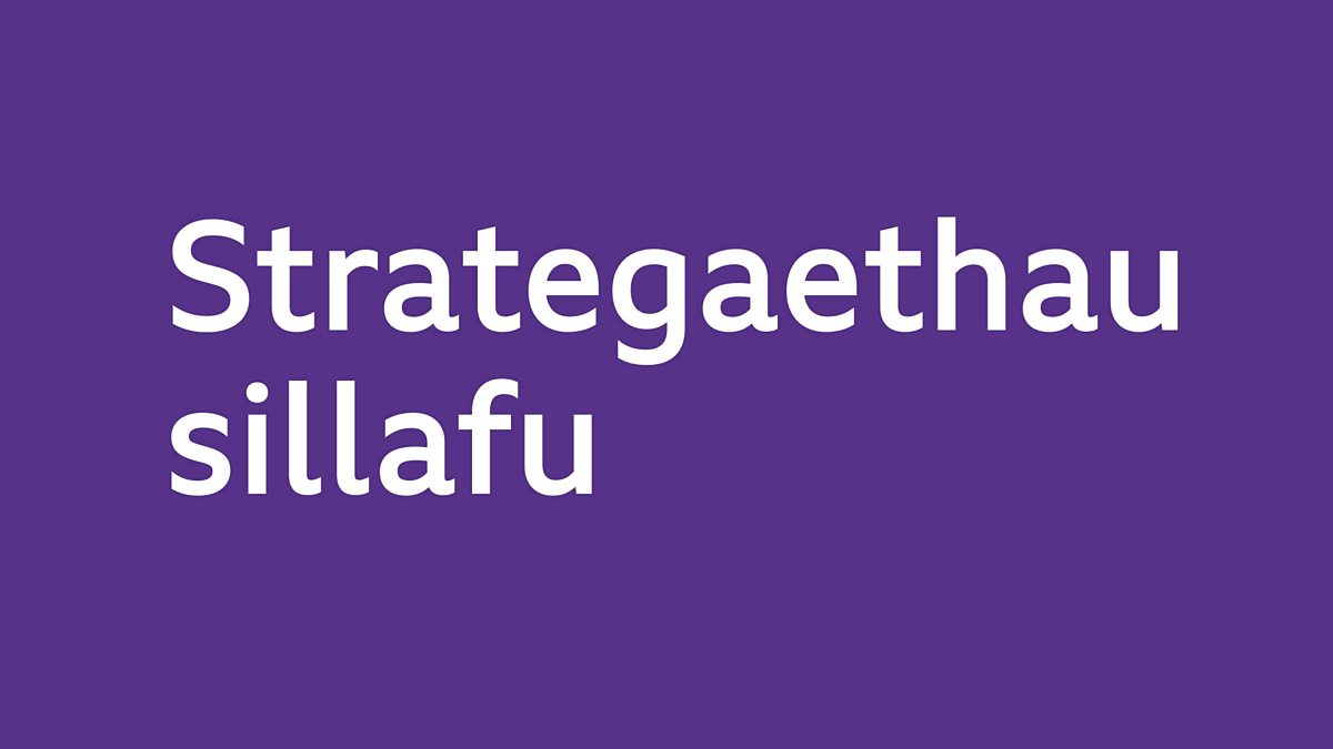 Strategaethau sillafu - Cymraeg - Cyfnod Allweddol 2 - BBC Bitesize
