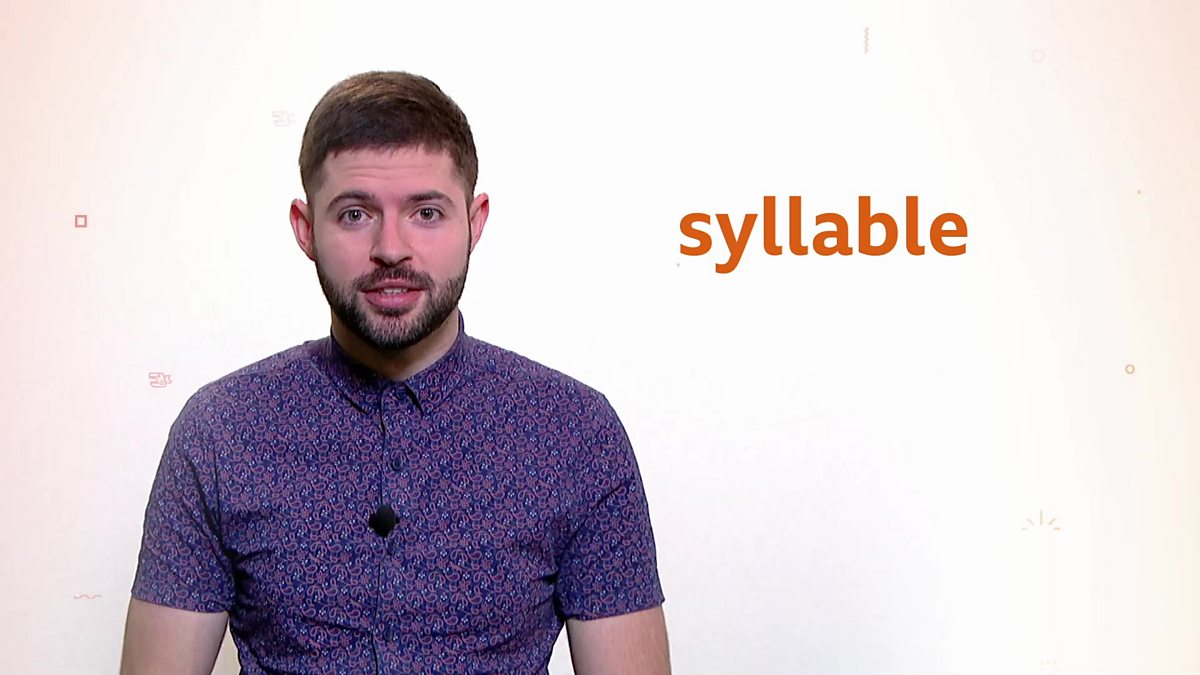 Syllables - Teacher Talks: Video playlist - BBC Bitesize