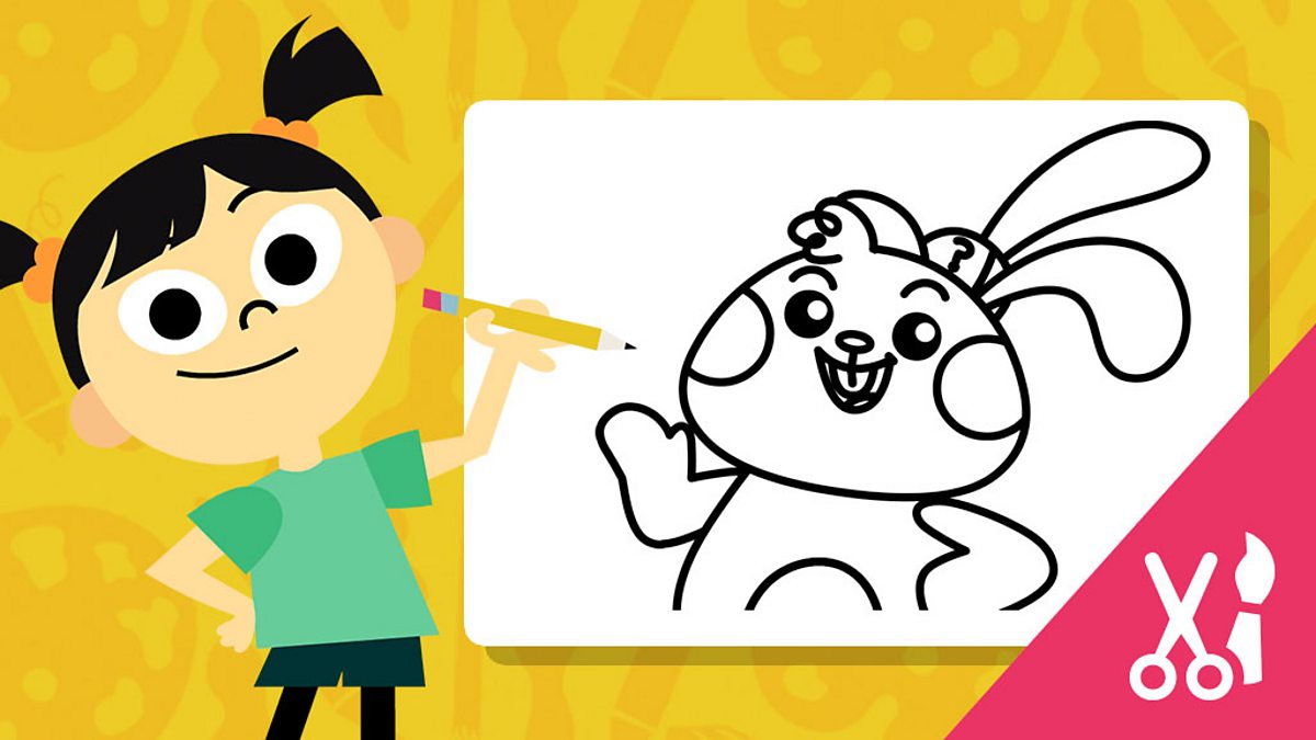 Colour in your own Cal and Bunny - EYFS - Reception - BBC Bitesize