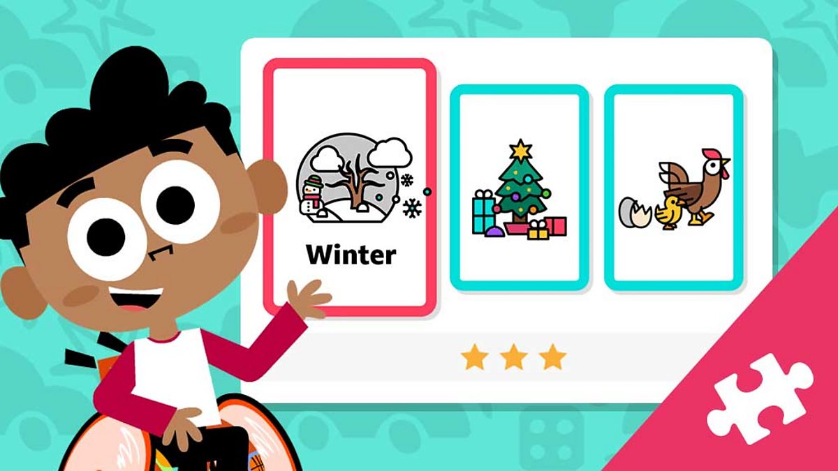 Four seasons matching game - EYFS - Reception - BBC Bitesize