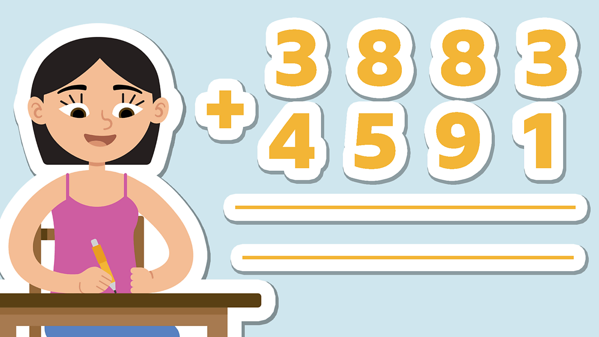 Add more than 4-digits together - Maths - Learning with BBC Bitesize ...
