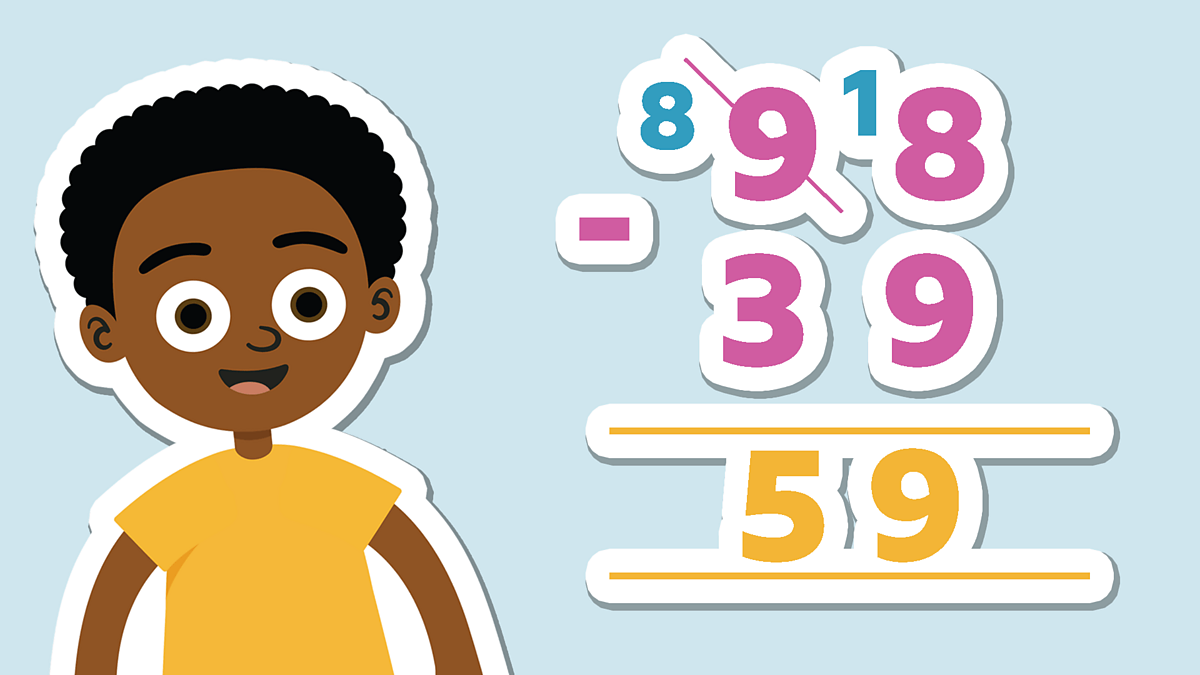 How to use column subtraction - BBC Bitesize