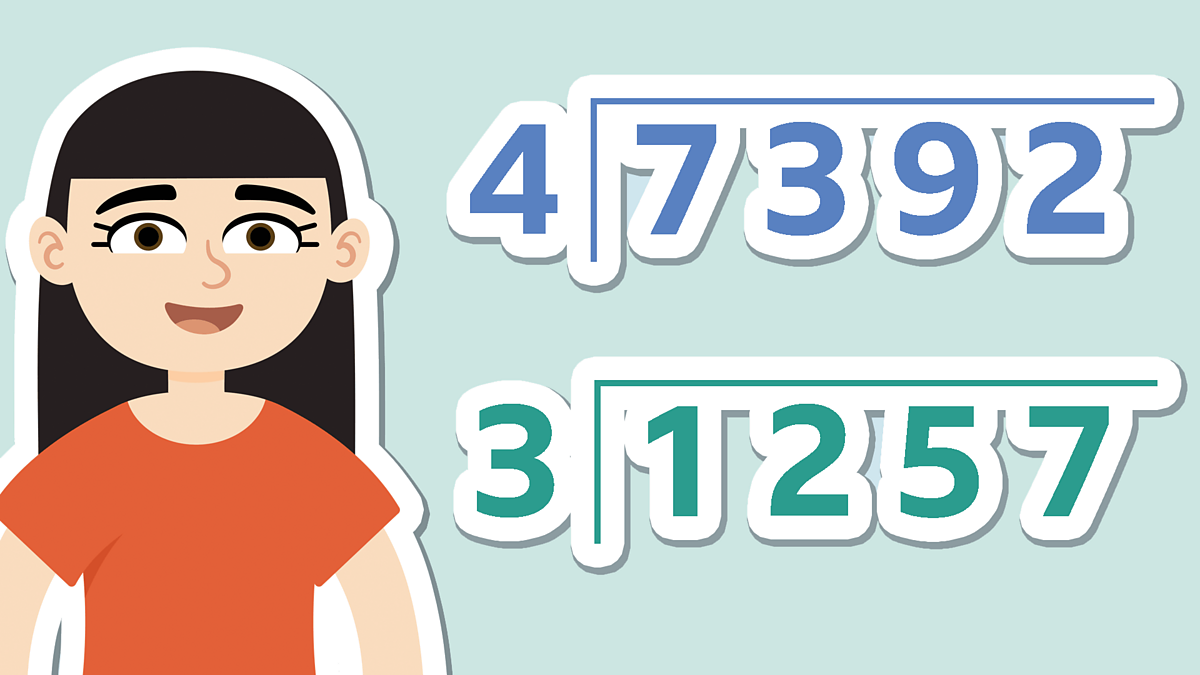 Divide up to 4 digits by 1 digit - KS2 Maths - Learning with BBC Bitesize