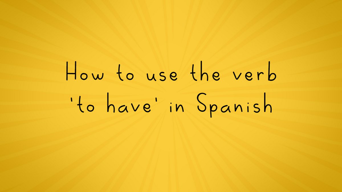 Expressions with the verb 'tener' - Grammar: basic verbs: Video ...