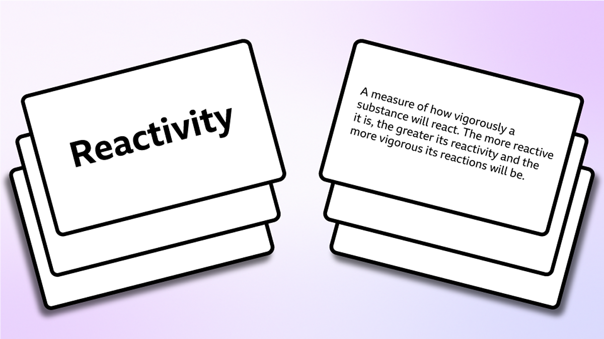 GCSE Chemistry flashcards - chemical changes - BBC Bitesize