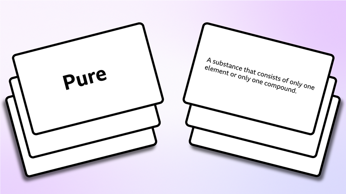 GCSE Chemistry flashcards - chemical analysis - BBC Bitesize