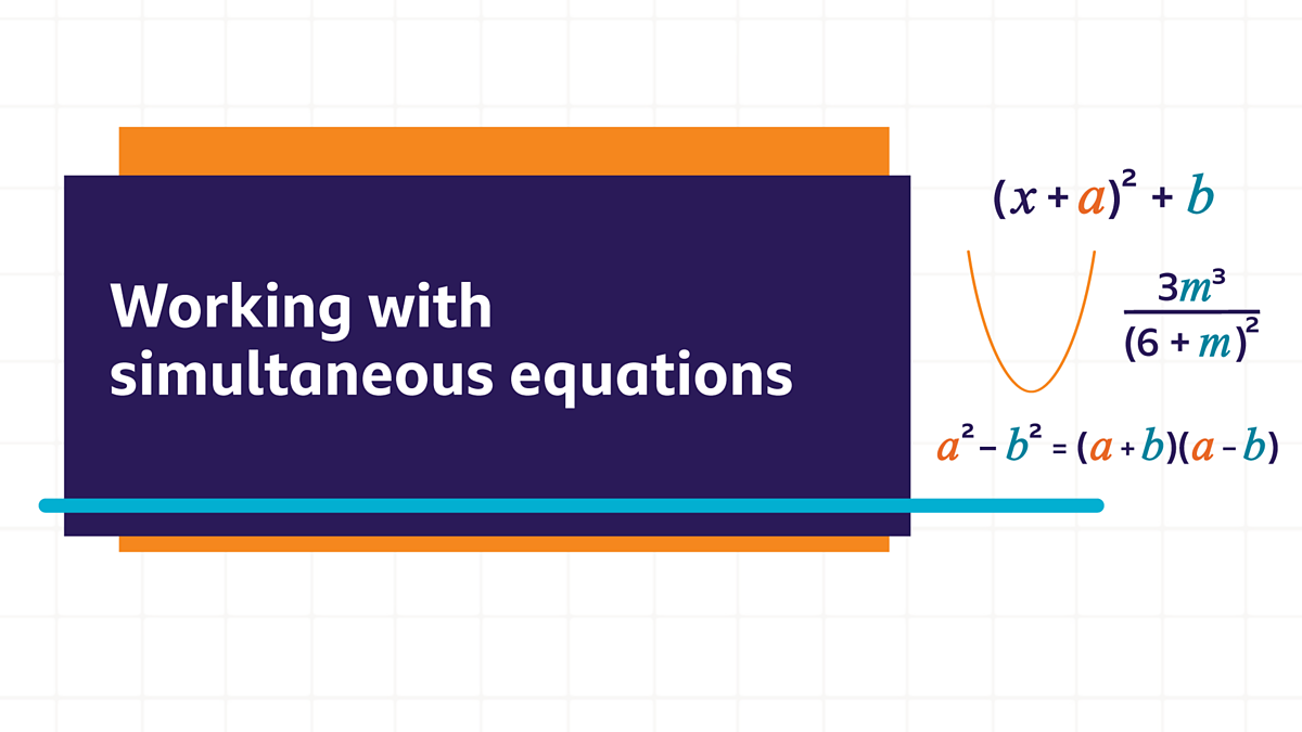 National 5 Maths questions - working with simultaneous equations ...