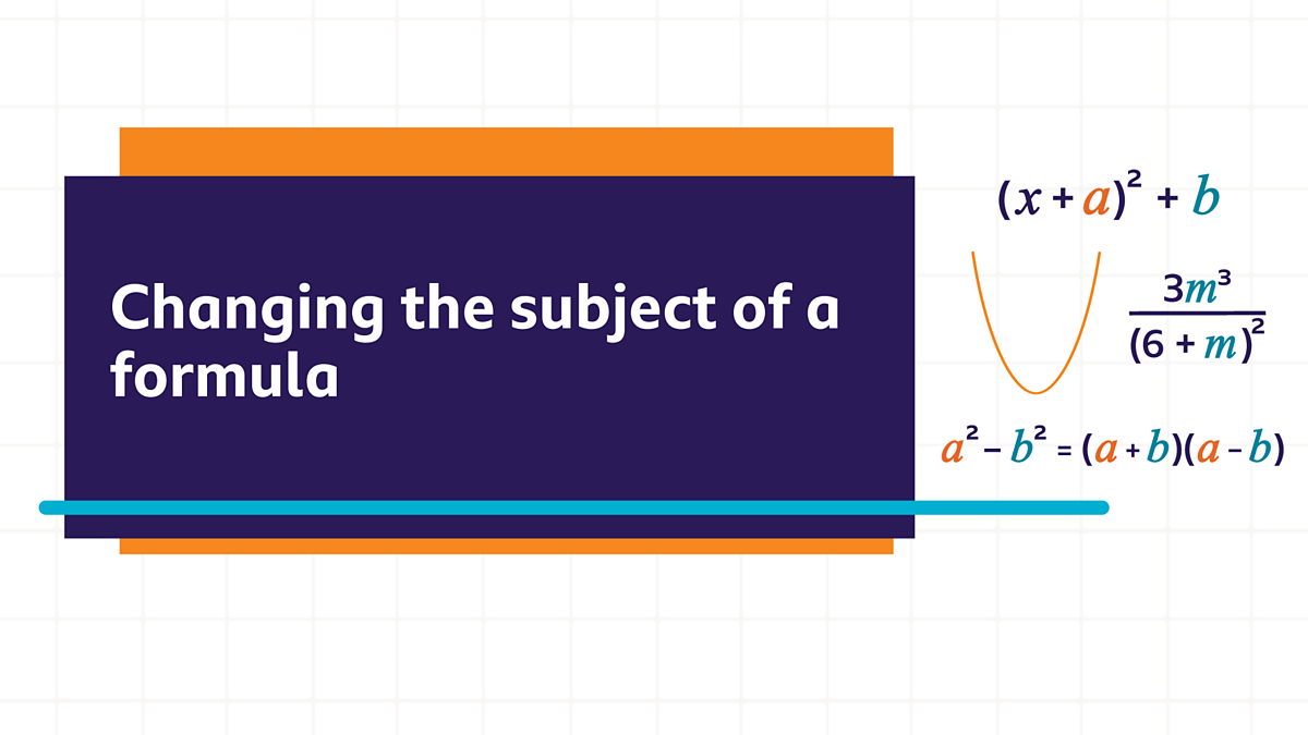 National 5 Maths questions - Changing the subject of a formula ...