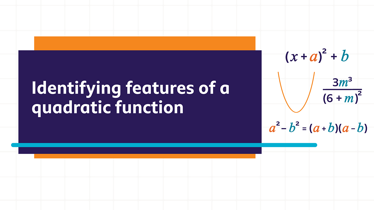 National 5 Maths questions - Identifying features of a quadratic ...