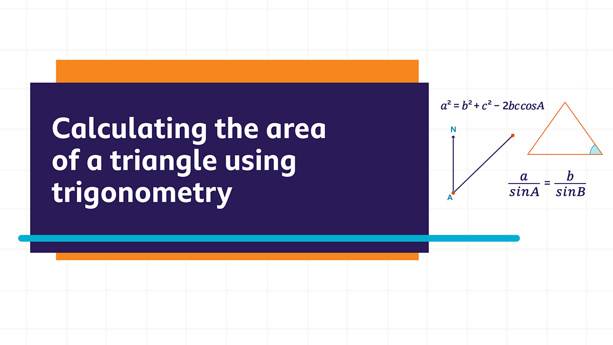 National 5 Maths questions - Calculating the area of a triangle using ...