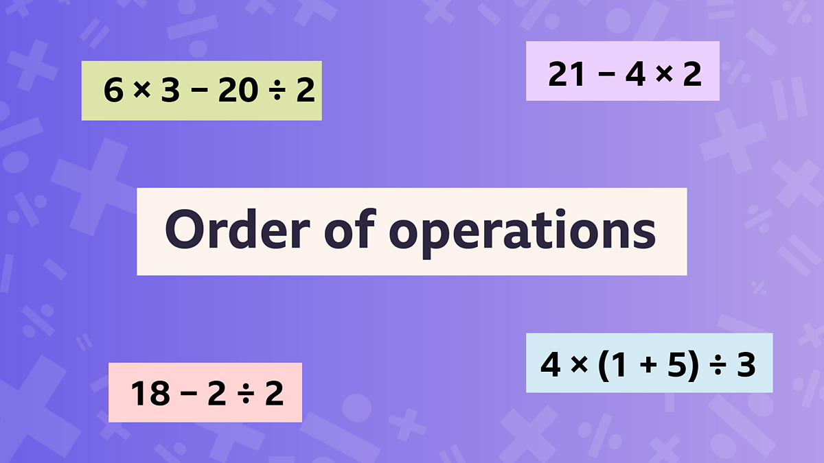 National 5 Applications of Maths quiz - Order of operations - BBC Bitesize