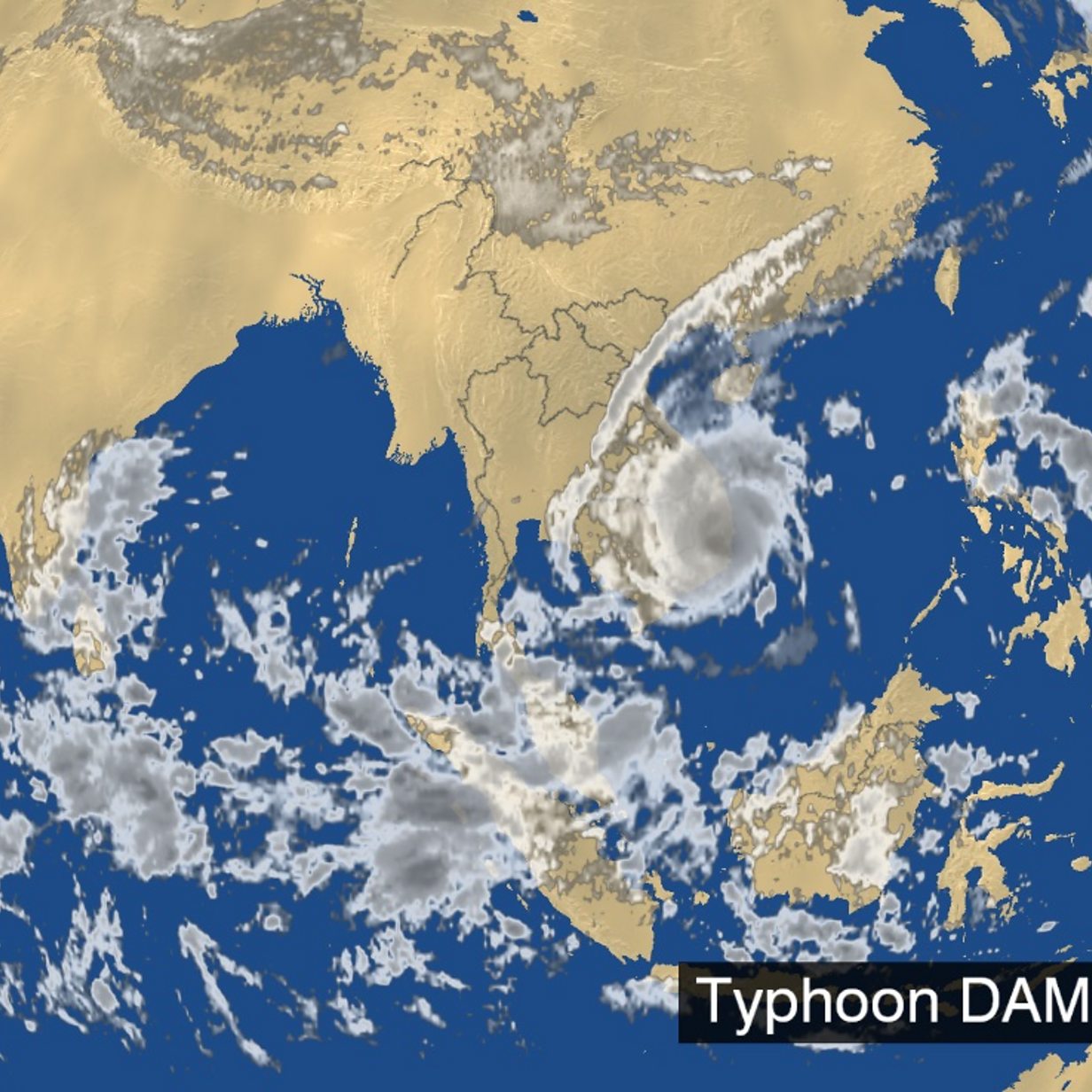 Asia Weather Satellite Map BBC Weather