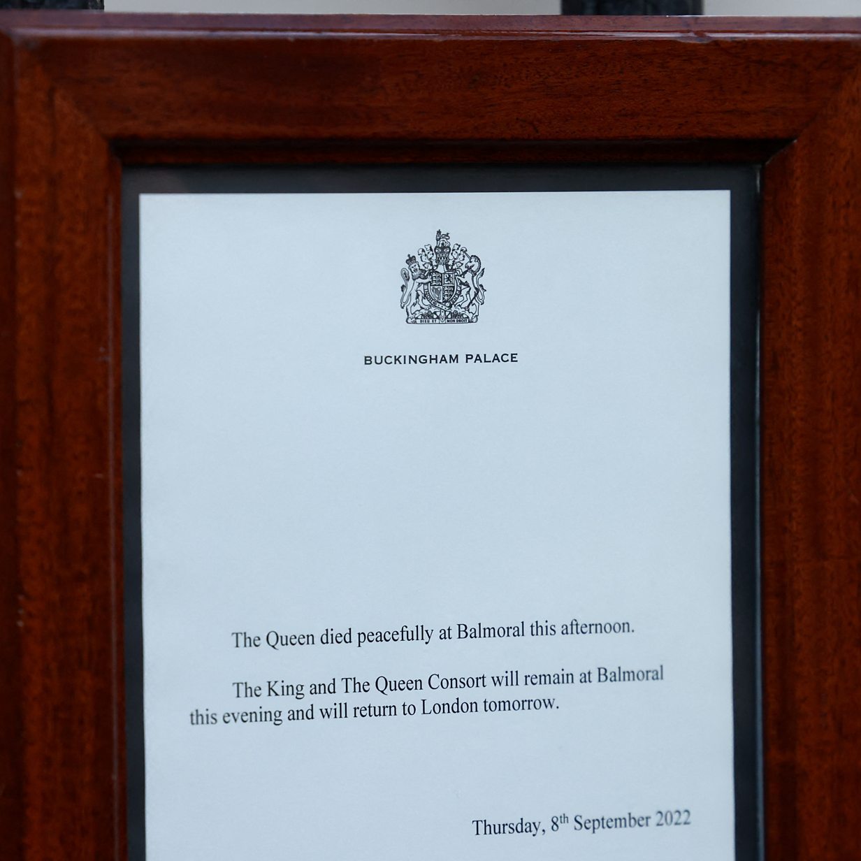 Announcement From Buckingham Palace
