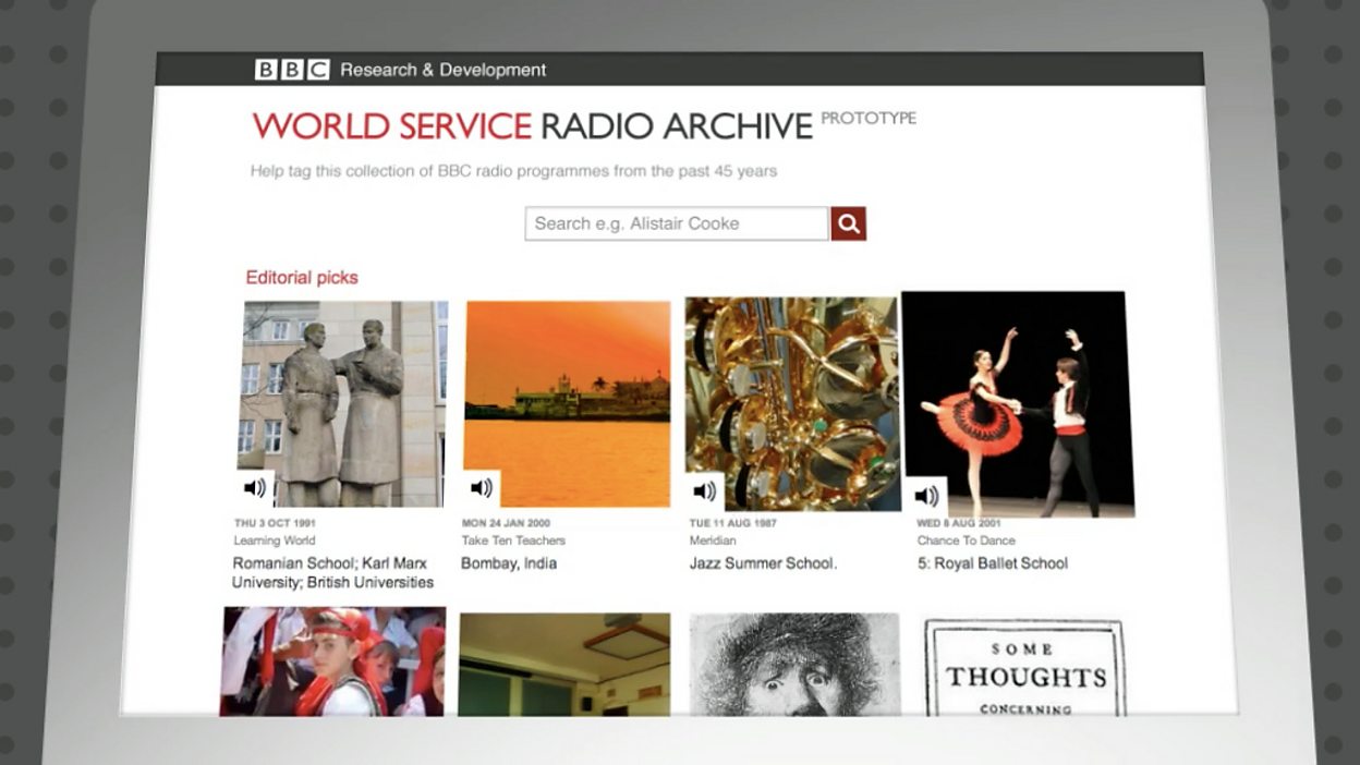 The World Service Radio Archive - BBC R&D