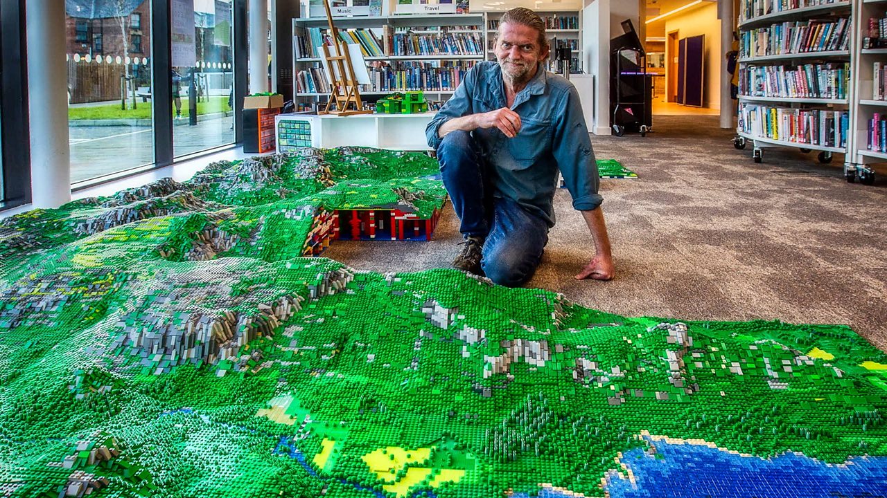 see the lake district made entirely out of lego