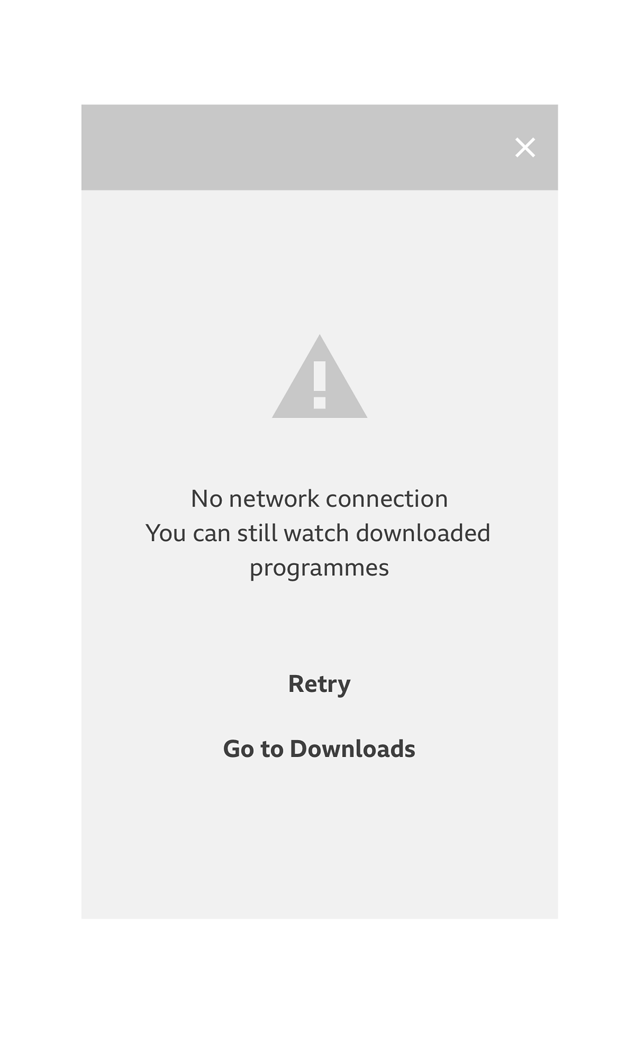 BBC GEL | Confirmation and error messages