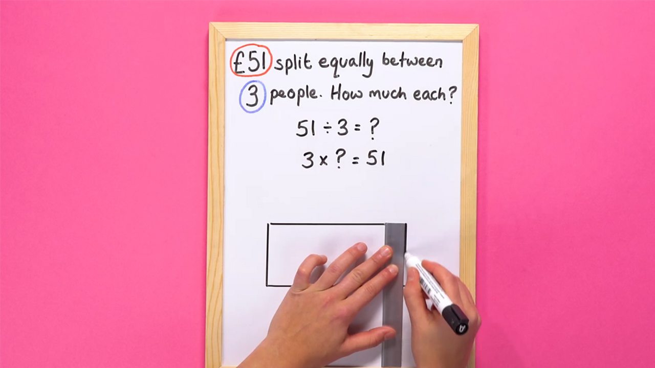How to divide using the array method - BBC Bitesize