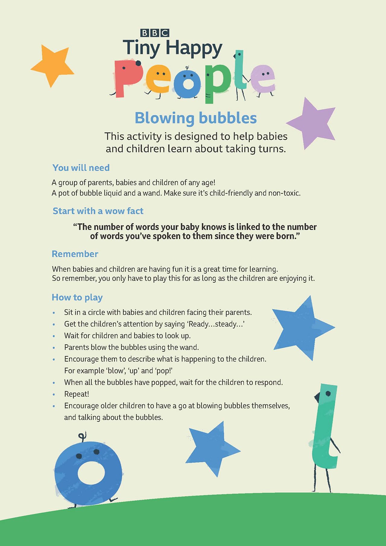Stay and play organisers and parents activity sheets to download ...