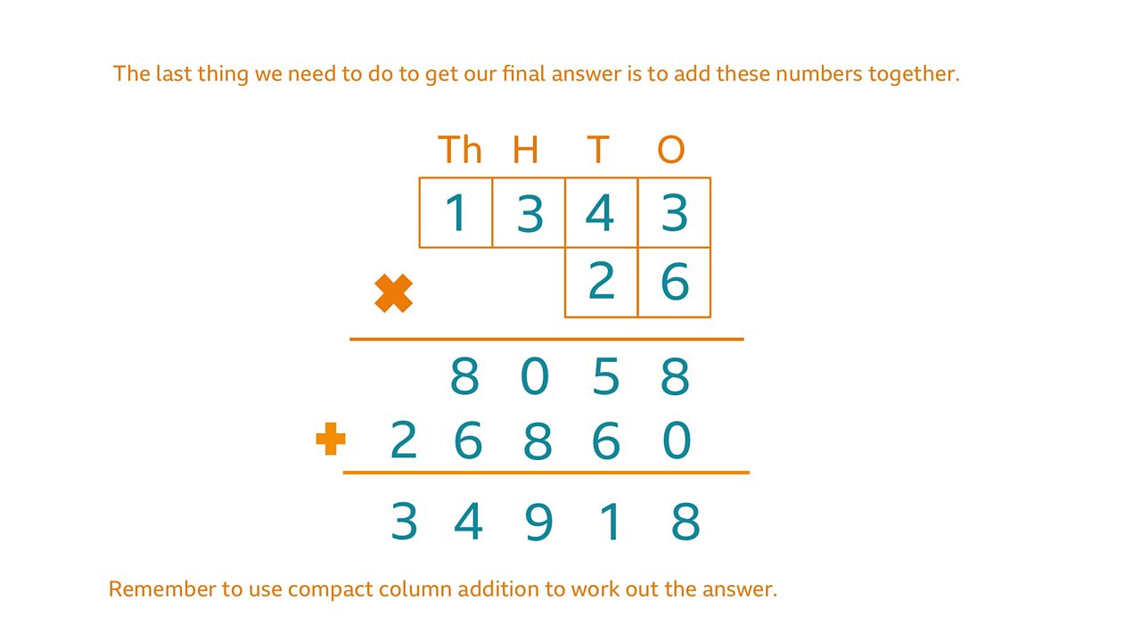 Multiplication up to 4-digits by 2-digits - Year 6 - P7 - Maths - Catch ...