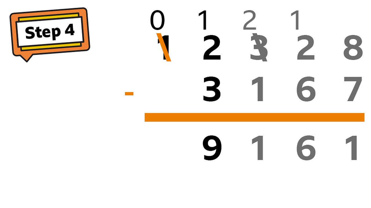 Subtract more than 4-digit numbers - Year 6 - P7 - Maths - Catch Up ...