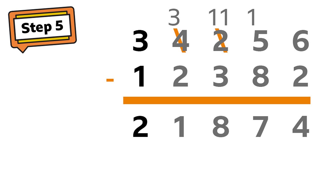 Subtract more than 4-digit numbers - Year 6 - P7 - Maths - Catch Up ...