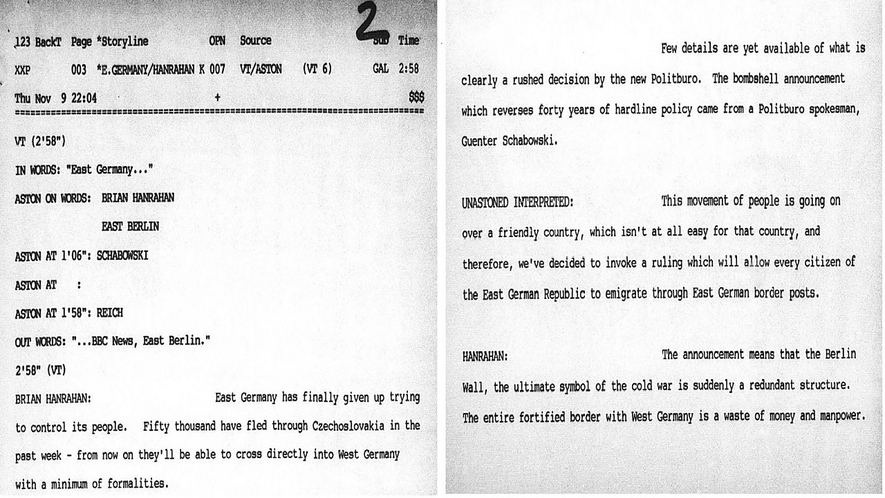 Written Archives Centre Featured Collections - BBC Archive