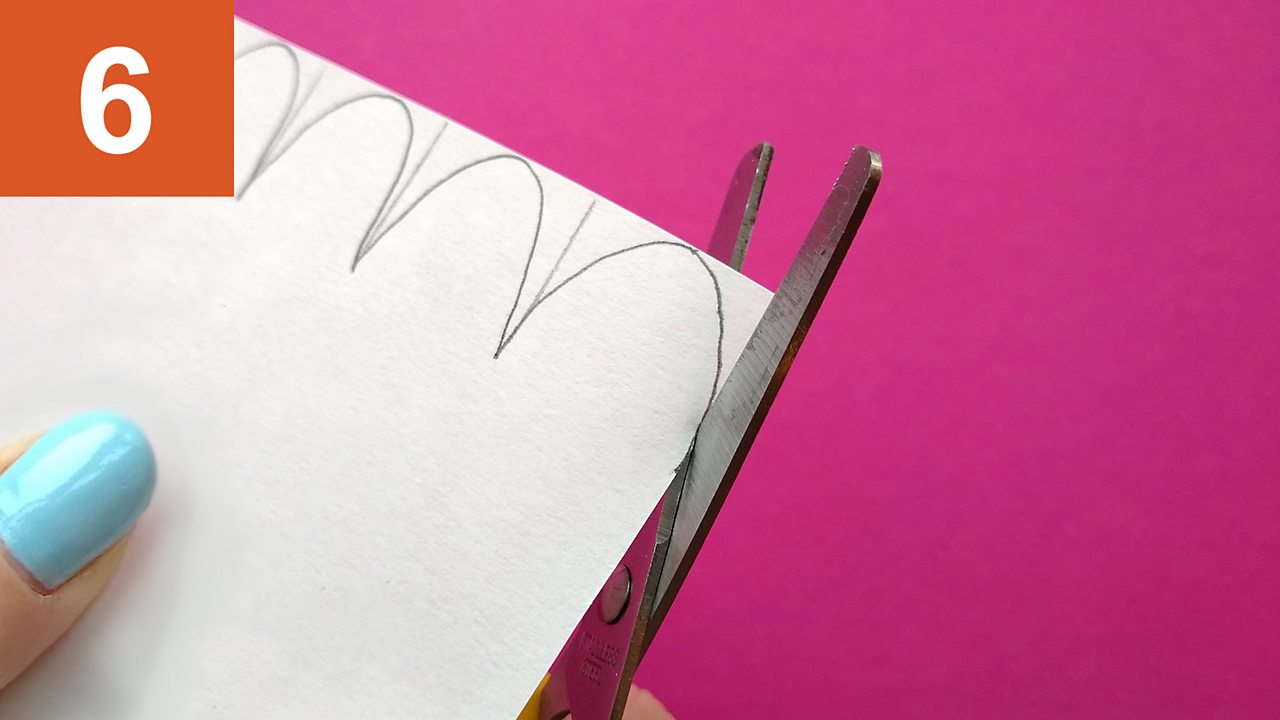 Make paper fringes - scallops - BBC Bitesize