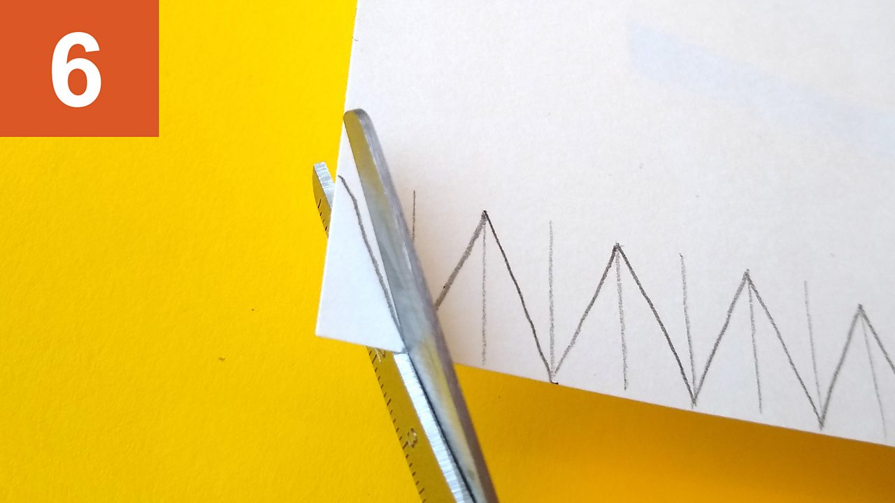Make paper fringes - zigzags - BBC Bitesize