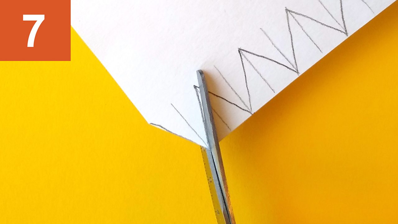 Make paper fringes - zigzags - BBC Bitesize