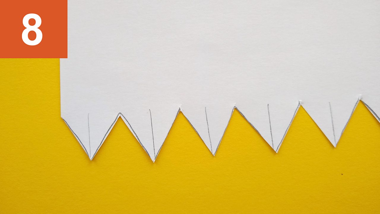 Make paper fringes - zigzags - BBC Bitesize