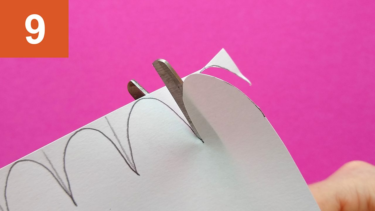 Make paper fringes - scallops - BBC Bitesize