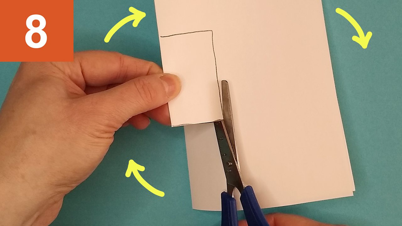 Cut holes in folded paper - BBC Bitesize