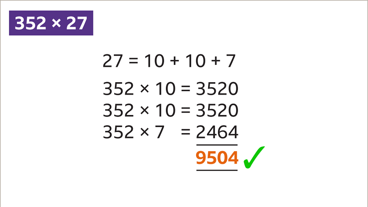 How To Multiply Using The Partition Method KS3 Maths BBC Bitesize How To Multiply Using The Partition Method KS3 Maths BBC Bitesize