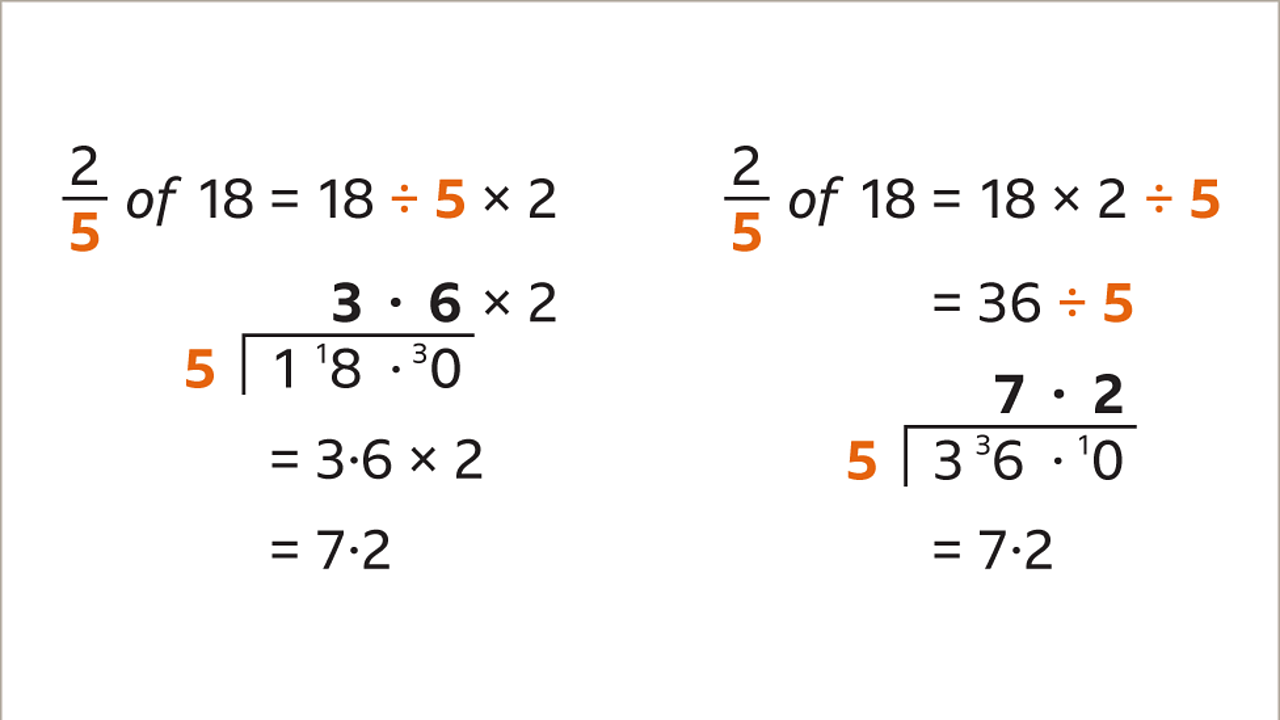 Learn how to work out a fraction of an amount – KS3 Maths – BBC ...