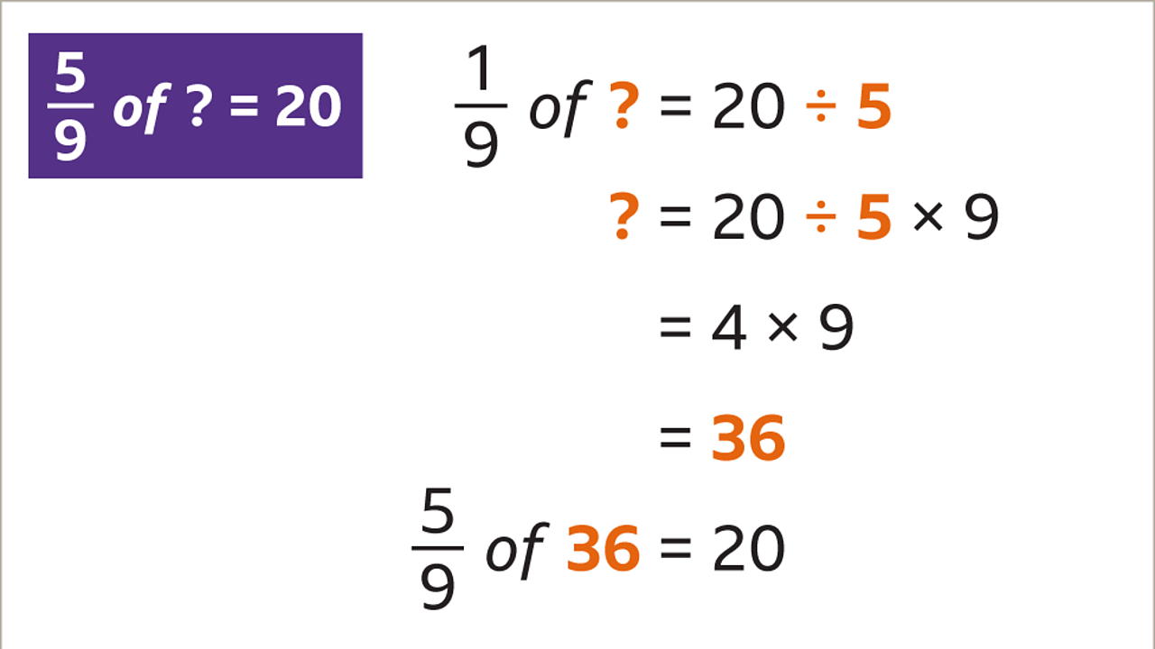 Learn how to work out a fraction of an amount – KS3 Maths – BBC Bitesize - BBC Bitesize learn-how-to-work-out-a-fraction-of-an-amount-ks3-maths-bbc-bitesize-bbc-bitesize