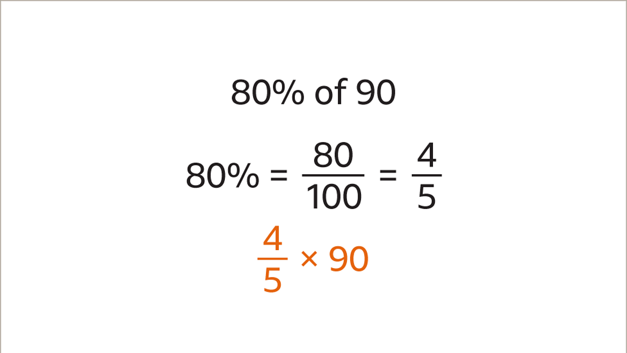How to calculate percentages - BBC Bitesize