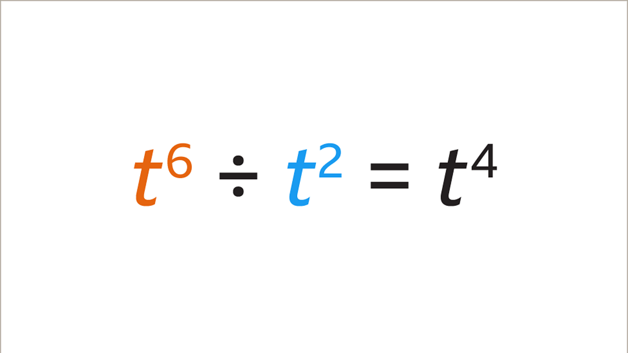 Laws of indices for multiplication and division - BBC Bitesize
