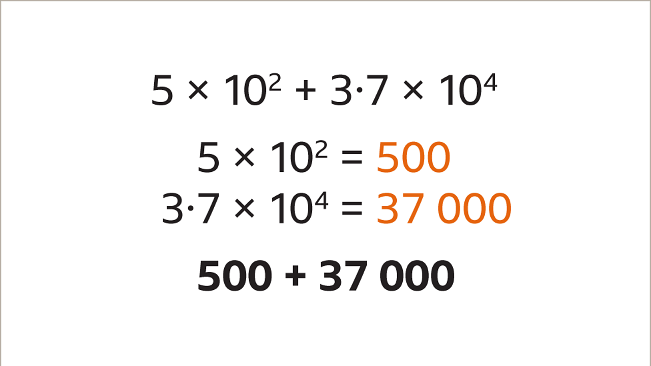 Calculations With Standard Index Form BBC Bitesize