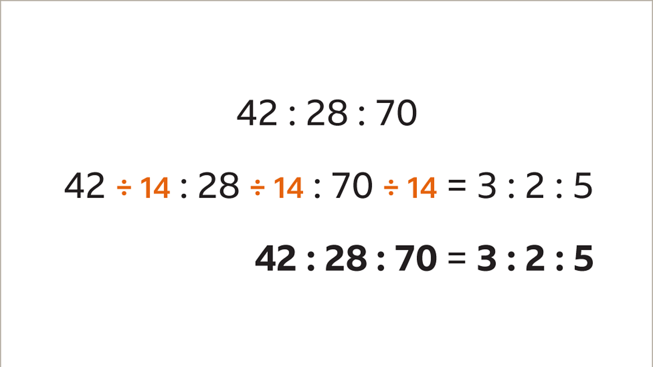 Equivalent ratios and simplifying ratios - KS3 Maths - BBC Bitesize ...