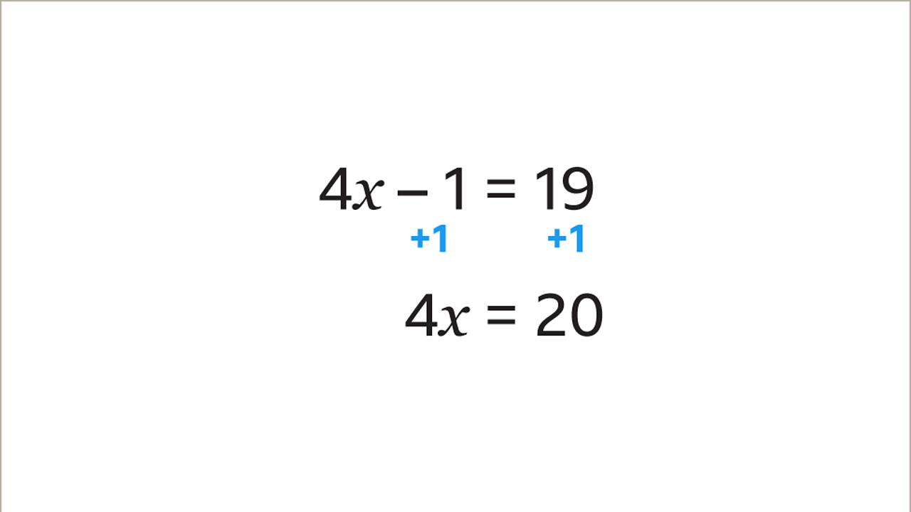 Solving Equations With On One Side KS3 Maths BBC Bitesize