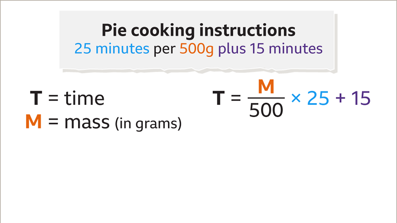 Write and construct formulae - KS3 Maths - BBC Bitesize - BBC Bitesize