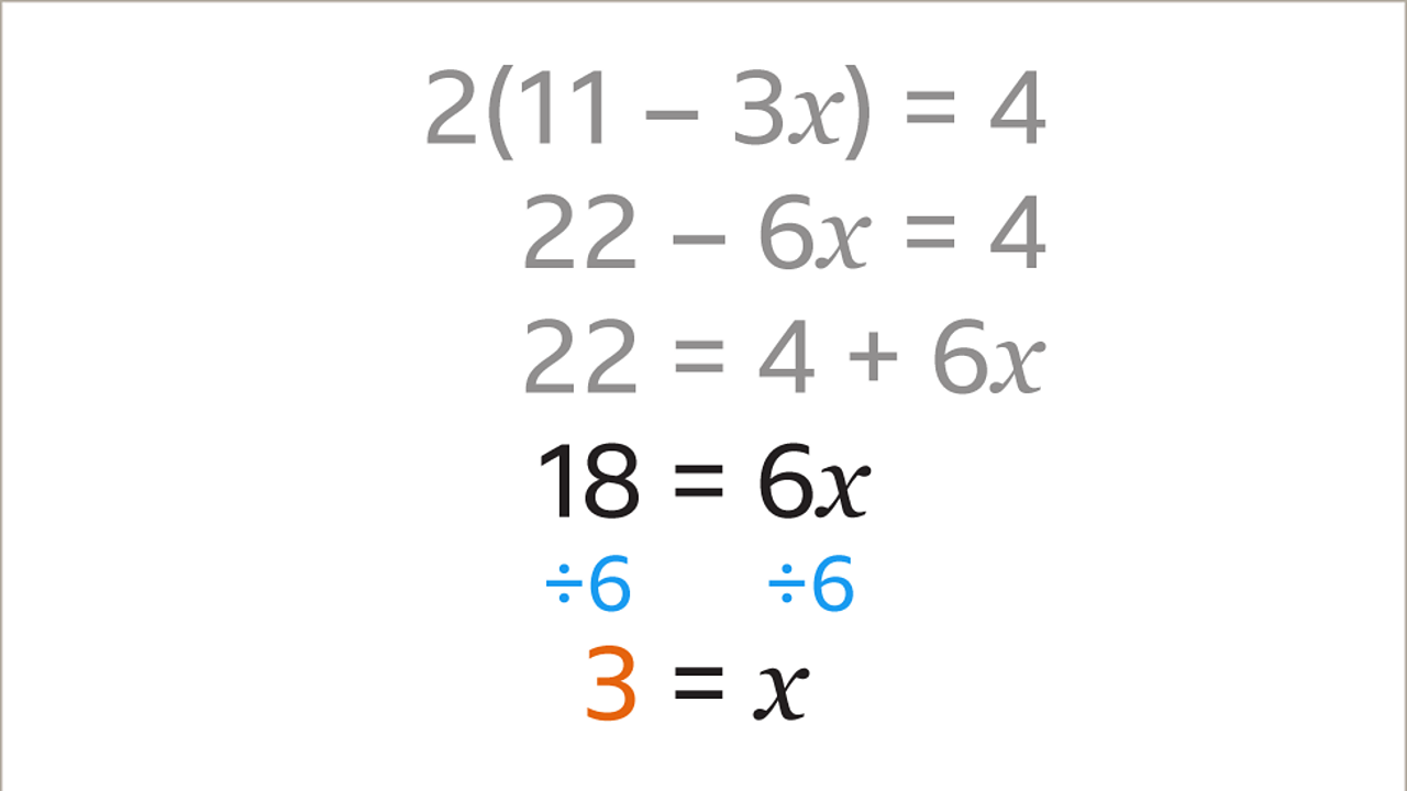 Solve equations with brackets - KS3 Maths - BBC Bitesize - BBC Bitesize