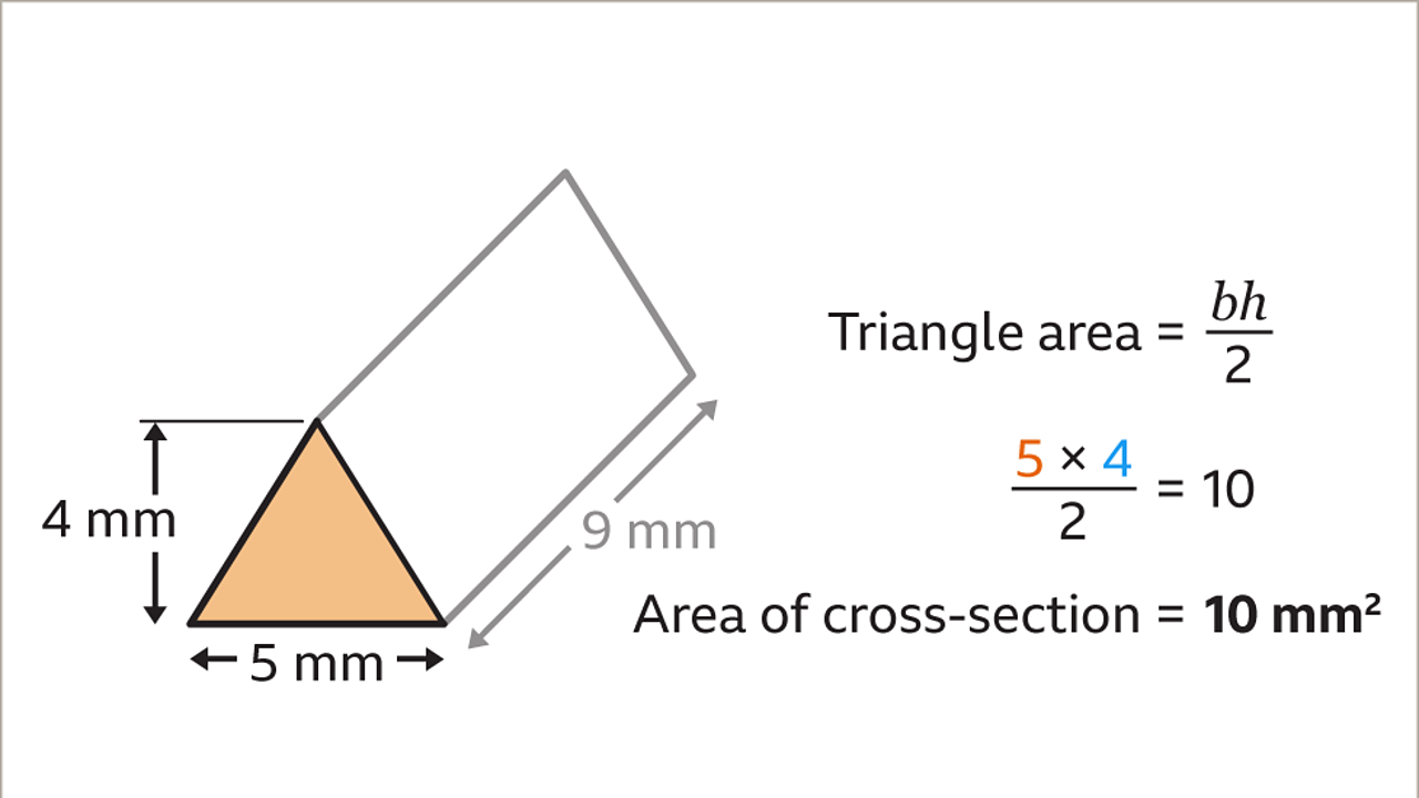 Surface Area And Volume Of Prisms Ks3 Maths Bbc Bitesize Bbc Bitesize