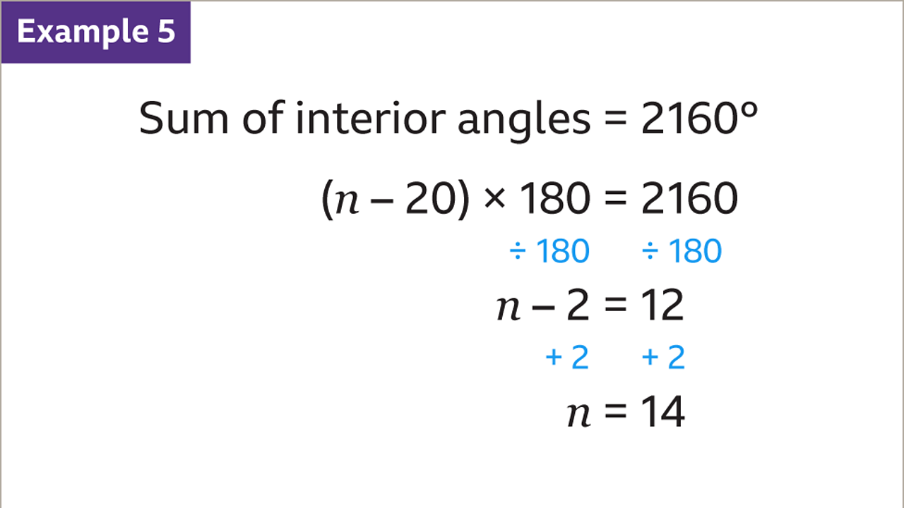 Polygons - sum of interior angles - KS3 Maths - BBC Bitesize - BBC Bitesize