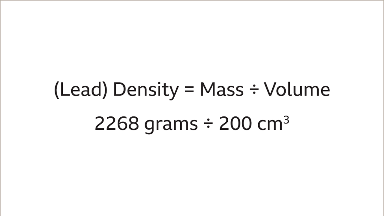 Density - KS3 Maths - BBC Bitesize - BBC Bitesize