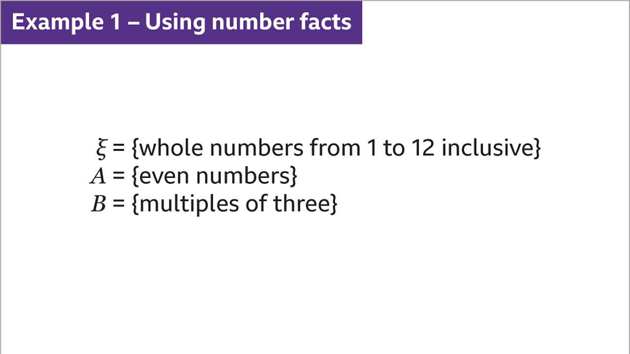 Intersection of two sets - KS3 Maths - BBC Bitesize - BBC Bitesize
