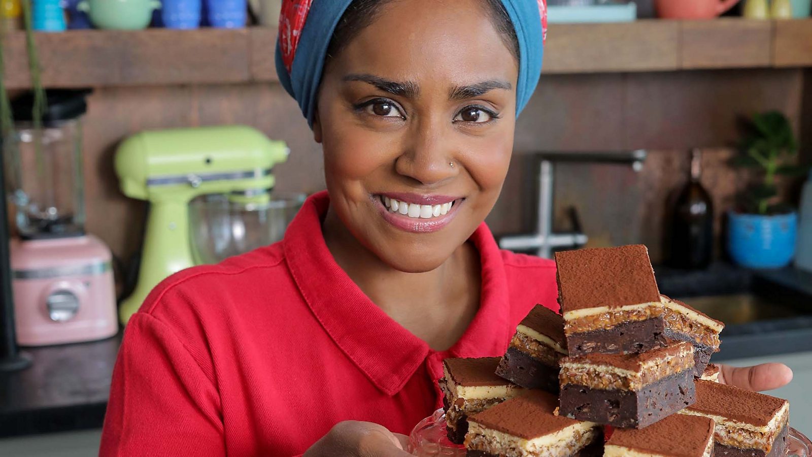 Nadiya's cheesecake brownies recipe - BBC Food