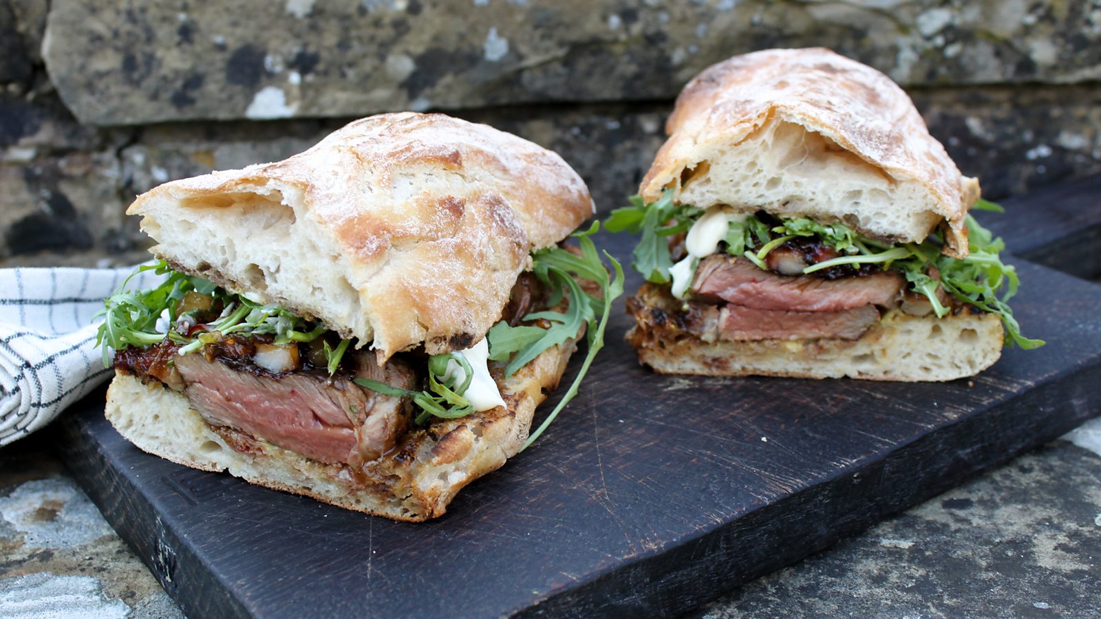 Steak and bacon jam sandwiches recipe - BBC Food