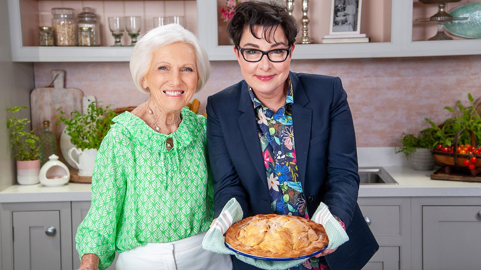 Rhubarb plate pie with brandy cream recipe - BBC Food